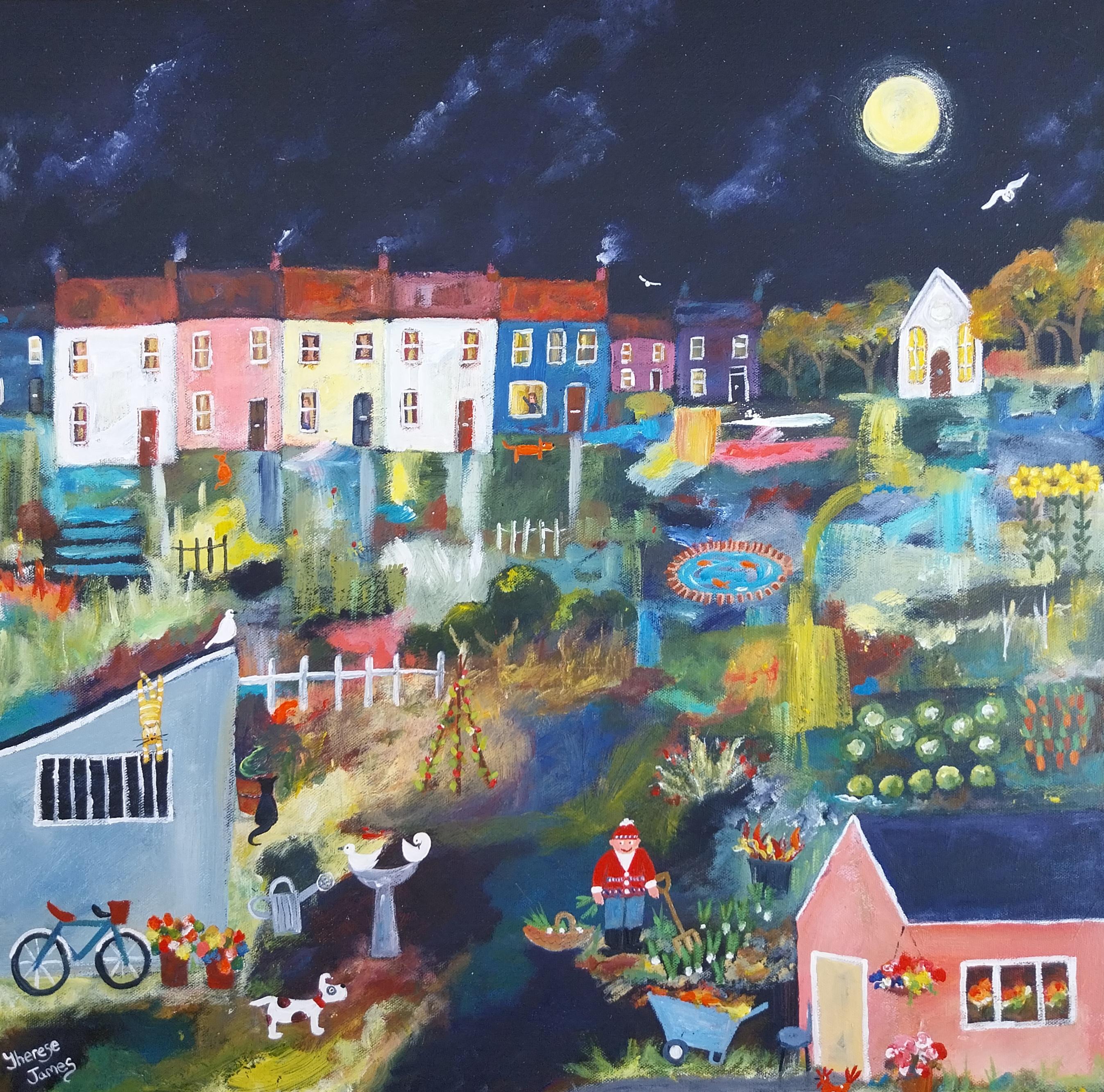 Therese James - Fun of the Fair - original figurative cityscape ...