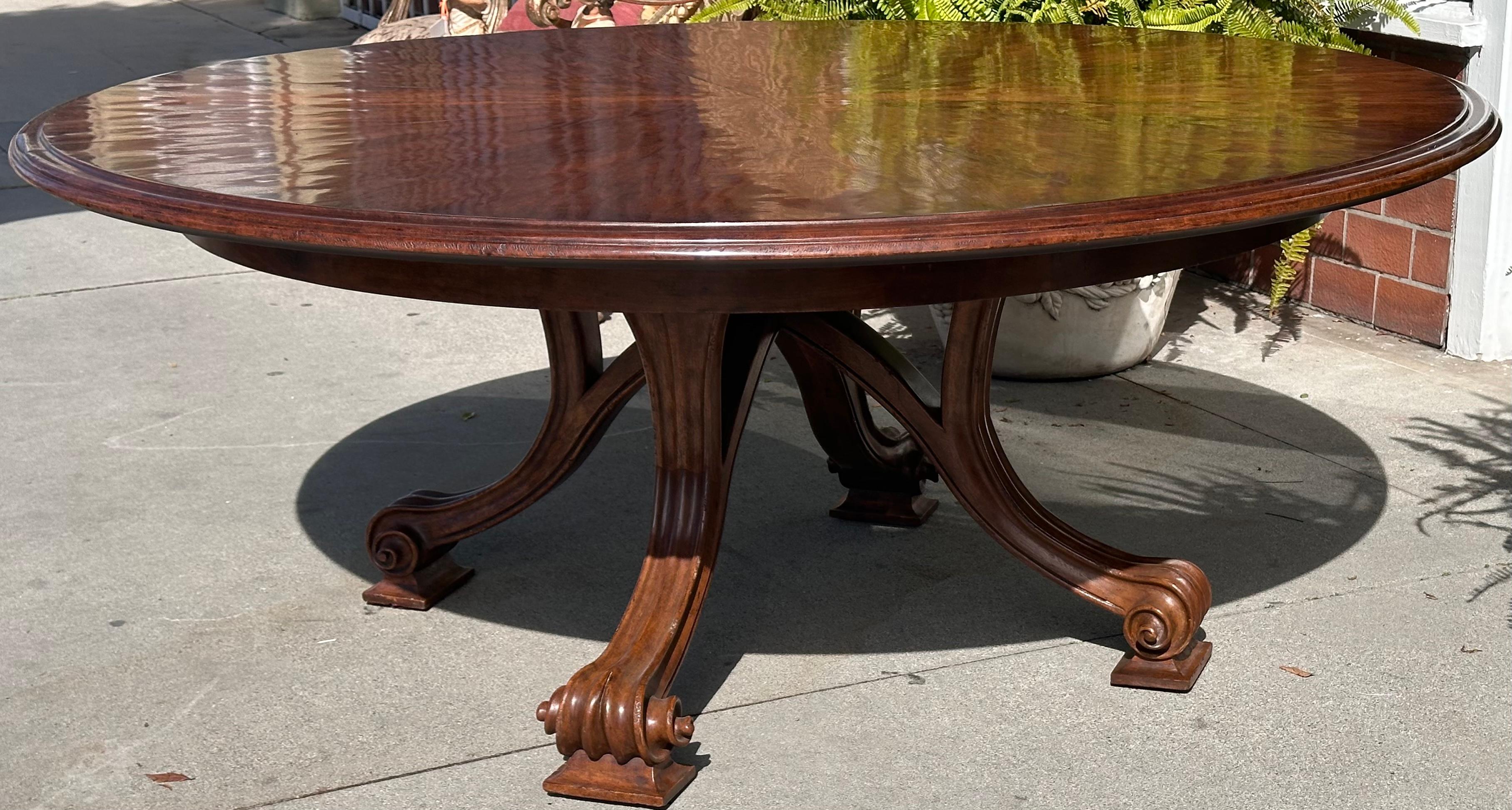 Therien Workshops for Dessin Fournir Volute Walnut Dining Table With ...