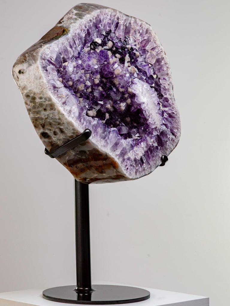 Thick Deep Purple Slice with Snowballs For Sale at 1stDibs