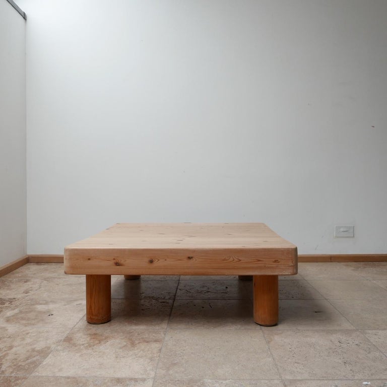Thick Mid-Century Pine Dutch Coffee Table at 1stDibs