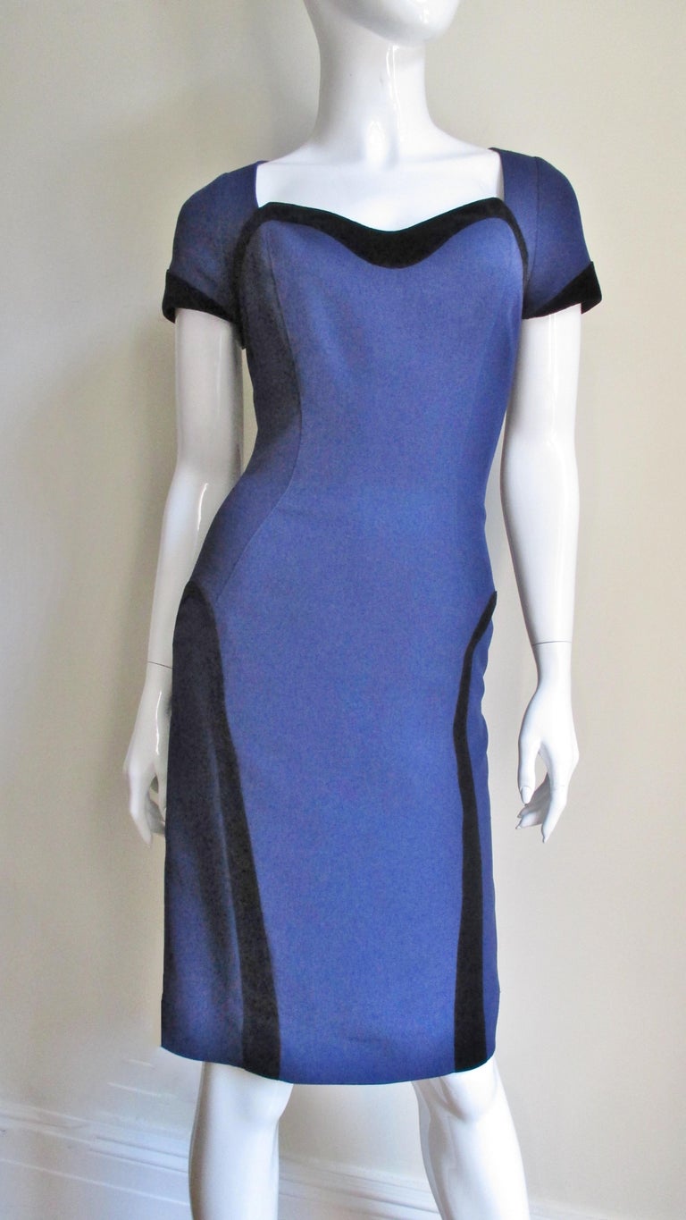 Thierry Mugler Color Block Dress For Sale at 1stDibs | thierry mugler dress