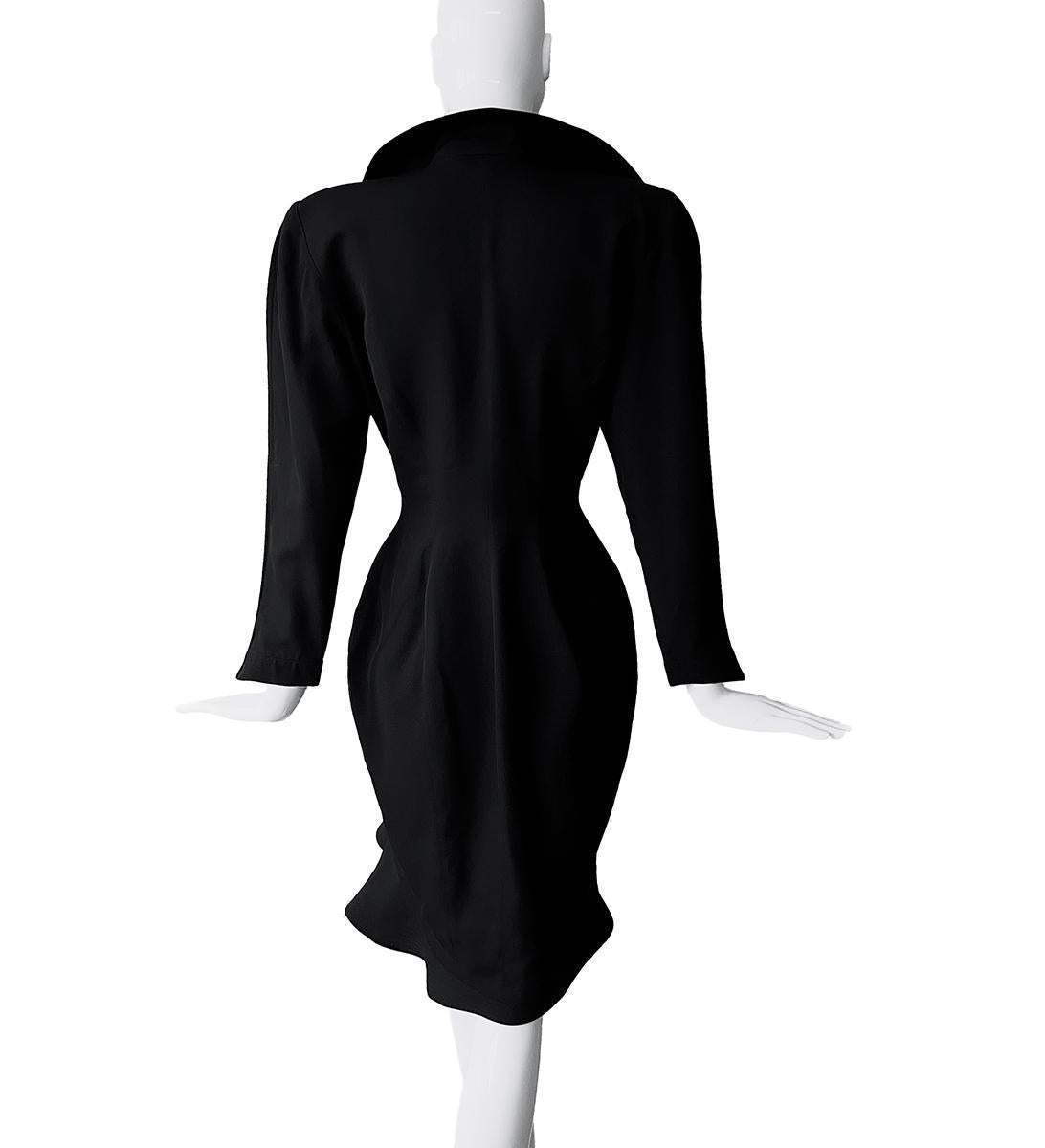 Thierry Mugler FW 1989 Dramatic Sculptural Dress Hiver Buick Cadillac ...