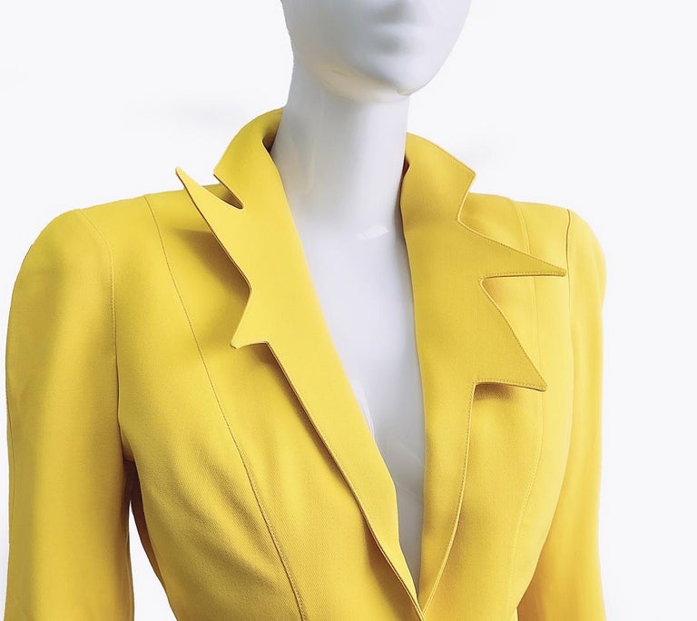 Thierry Mugler Lightning Star Dramatic Yellow Jacket Rare Collectors ...