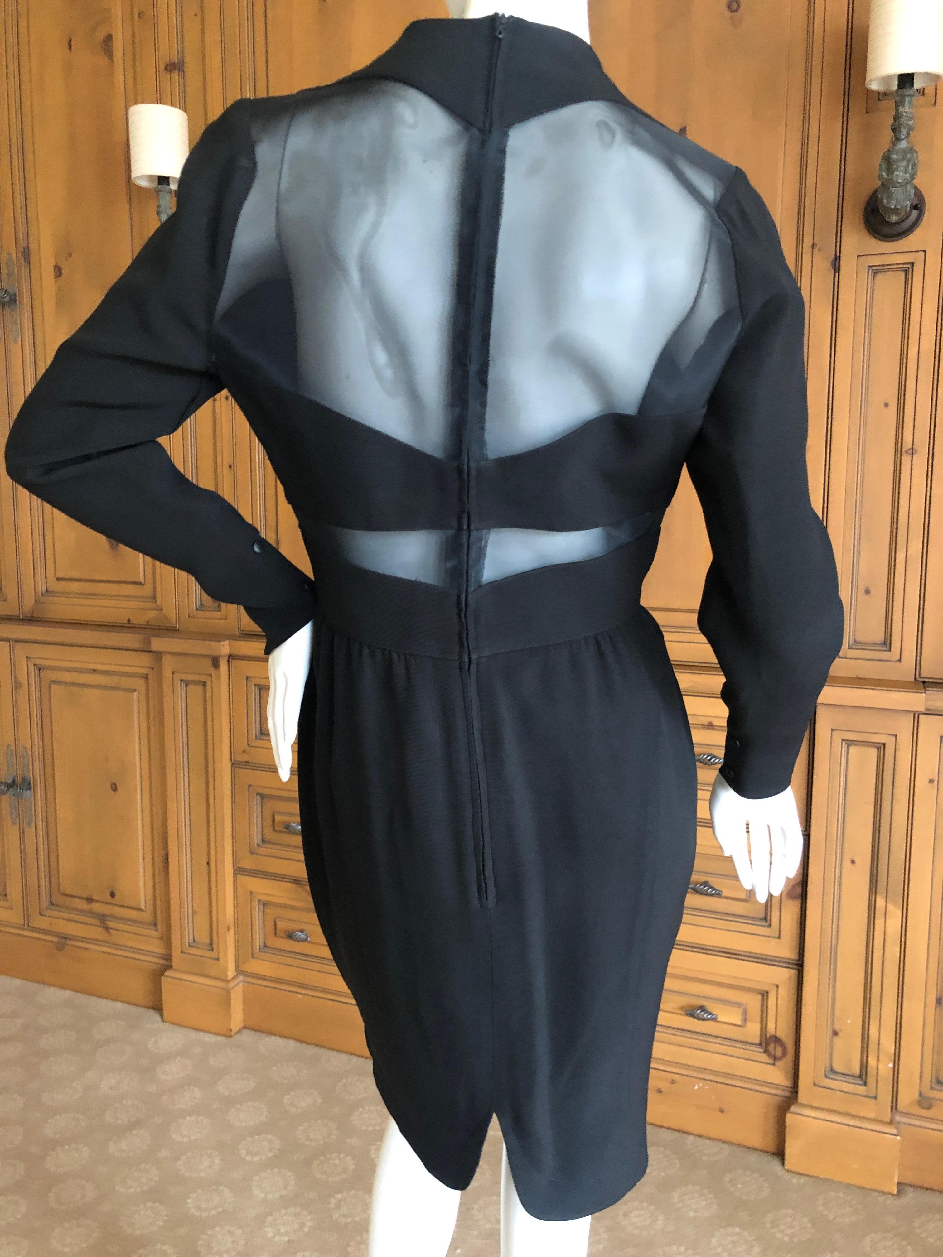 Thierry Mugler Vintage 1980's Sexy Sheer Cut Out Dress Museum ...