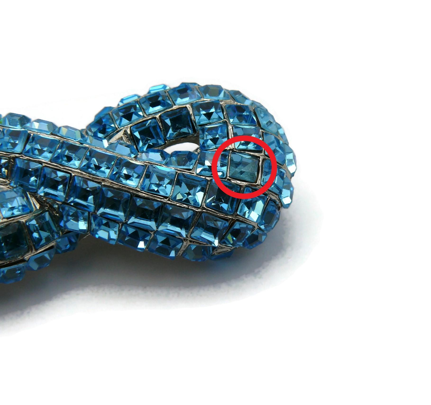 THIERRY MUGLER Vintage Jewelled Brooch For Sale at 1stDibs