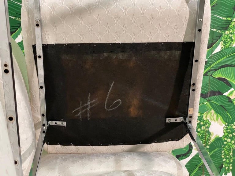 Thin Frame Chrome Dining Chairs For Sale at 1stDibs