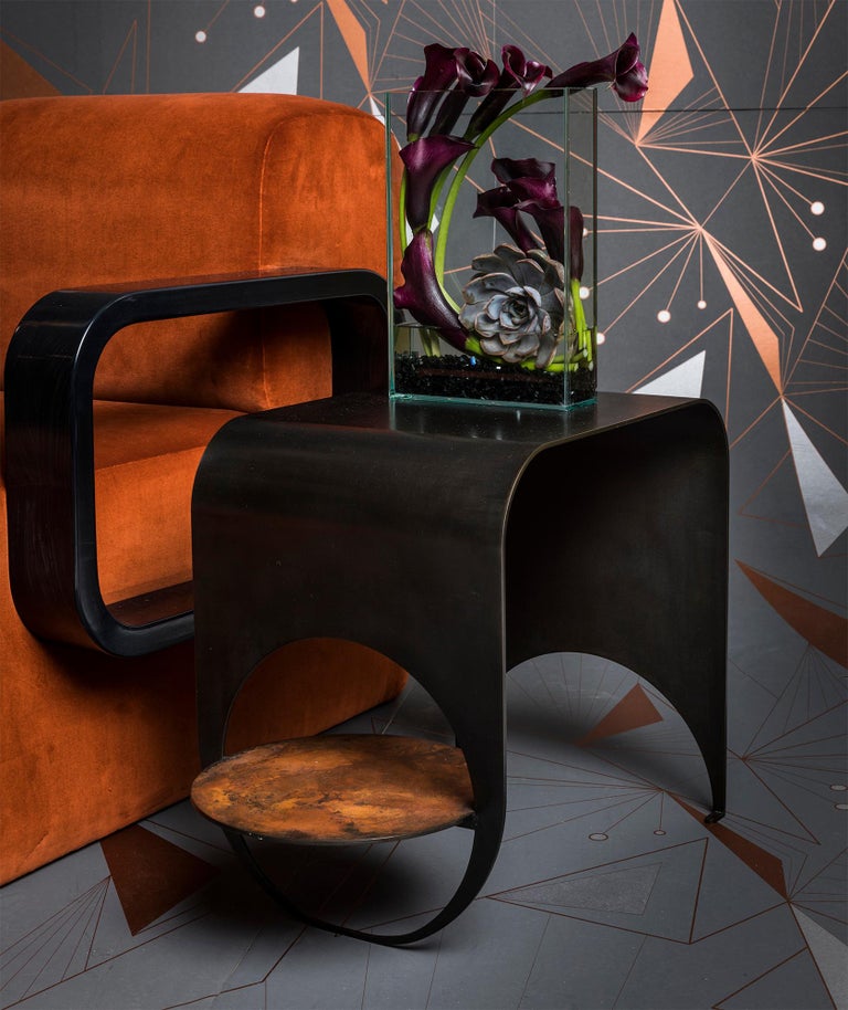 Thin Table 1 in Contemporary Blackened Steel and Oxidized Steel For ...