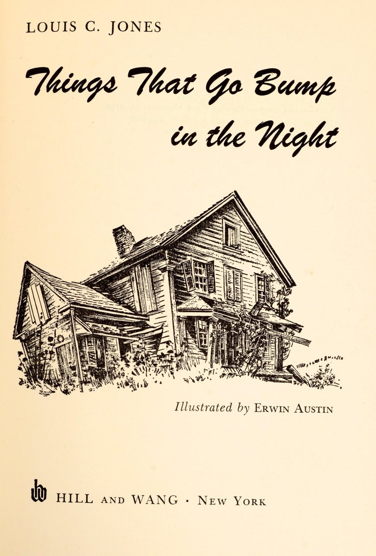 Things That Go Bump in the Night Hardcover by Louis C. Jones, 1st Ed ...