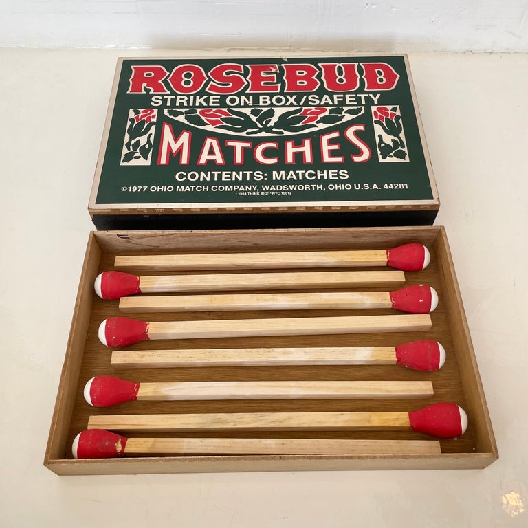 Think Big Giant Matches and Matchbox For Sale at 1stDibs | giant ...