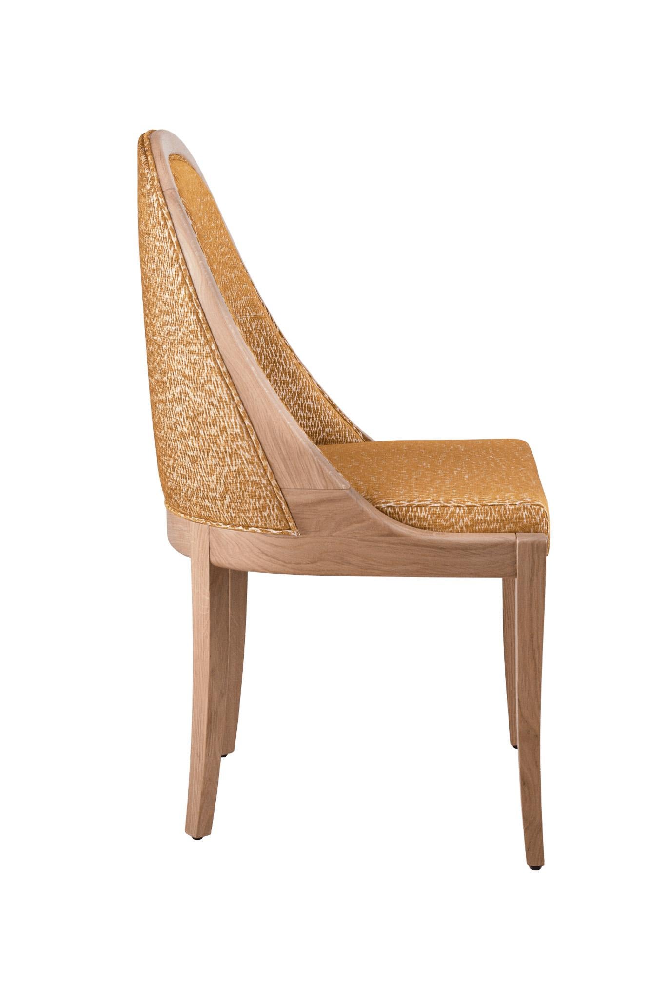 Thirty Chair, Upholstered in Fabric, Solid Ash/Beech Structure with ...