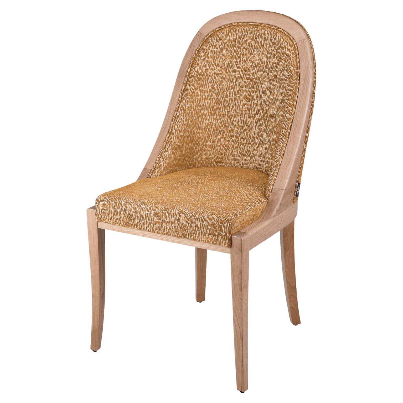 Thirty Chair, Upholstered in Fabric, Solid Ash/Beech Structure with ...