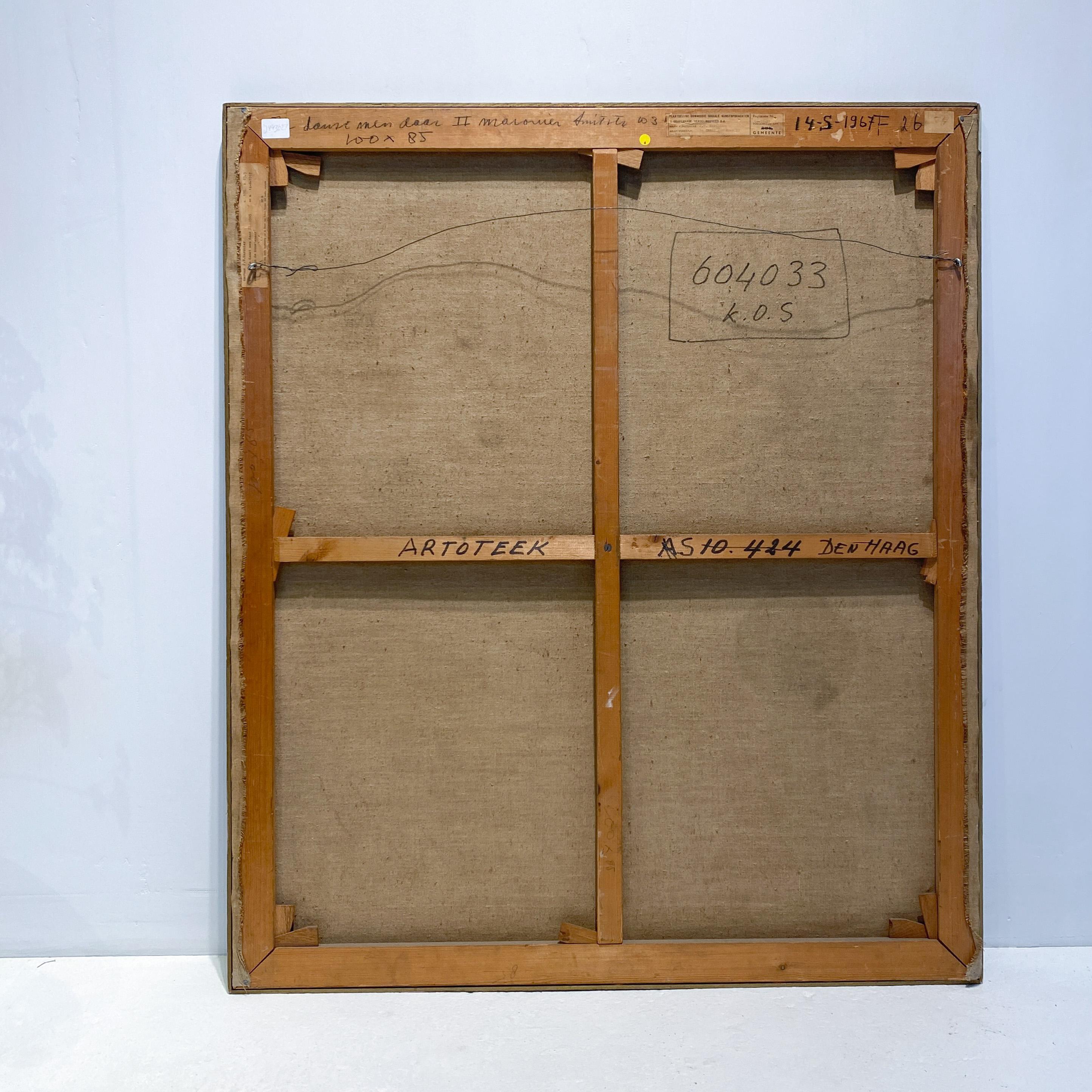 "This Is How They Dance Overthere II" Large Abstract Painting, Dutch ...