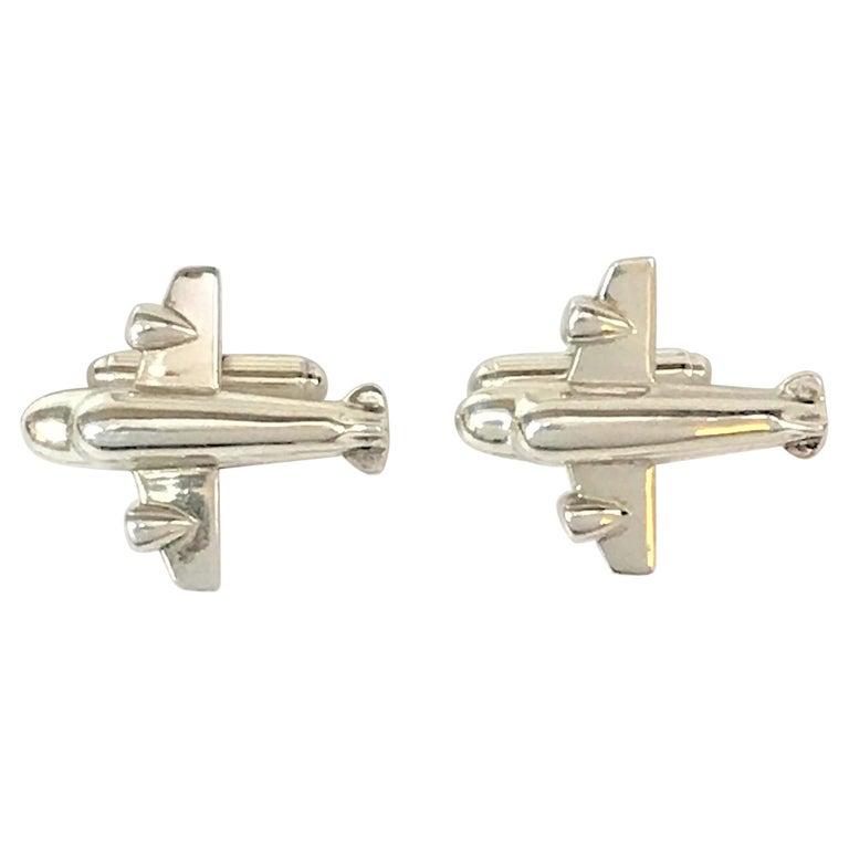 Thistle and Bee Sterling Silver Airplane Cufflinks at 1stDibs | thistle ...