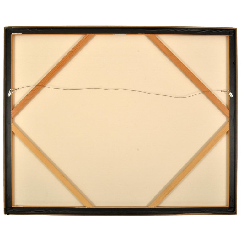 Thom Ross - Large Early Original Acrylic on Canvas Western Cowboy ...