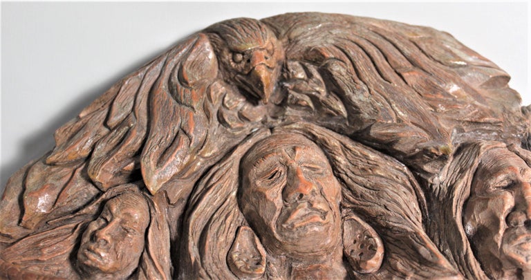 Thomas B. Maracle Indigenous Canadian Mohawk Stone Carving or Sculpture ...