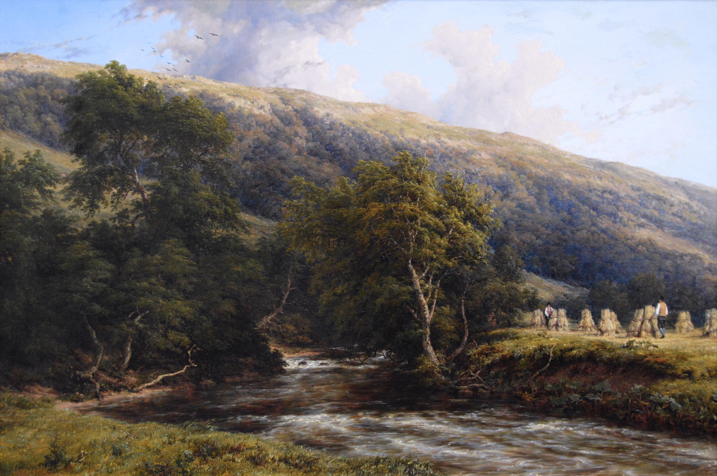 Thomas Baker of Leamington - 19th Century landscape oil painting of a ...