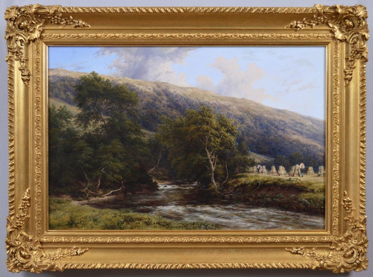 Thomas Baker of Leamington - 19th Century landscape oil painting of a ...