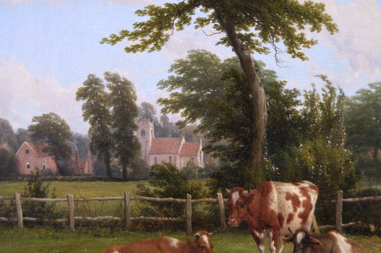 Thomas Baker of Leamington - 19th Century landscape oil painting of ...