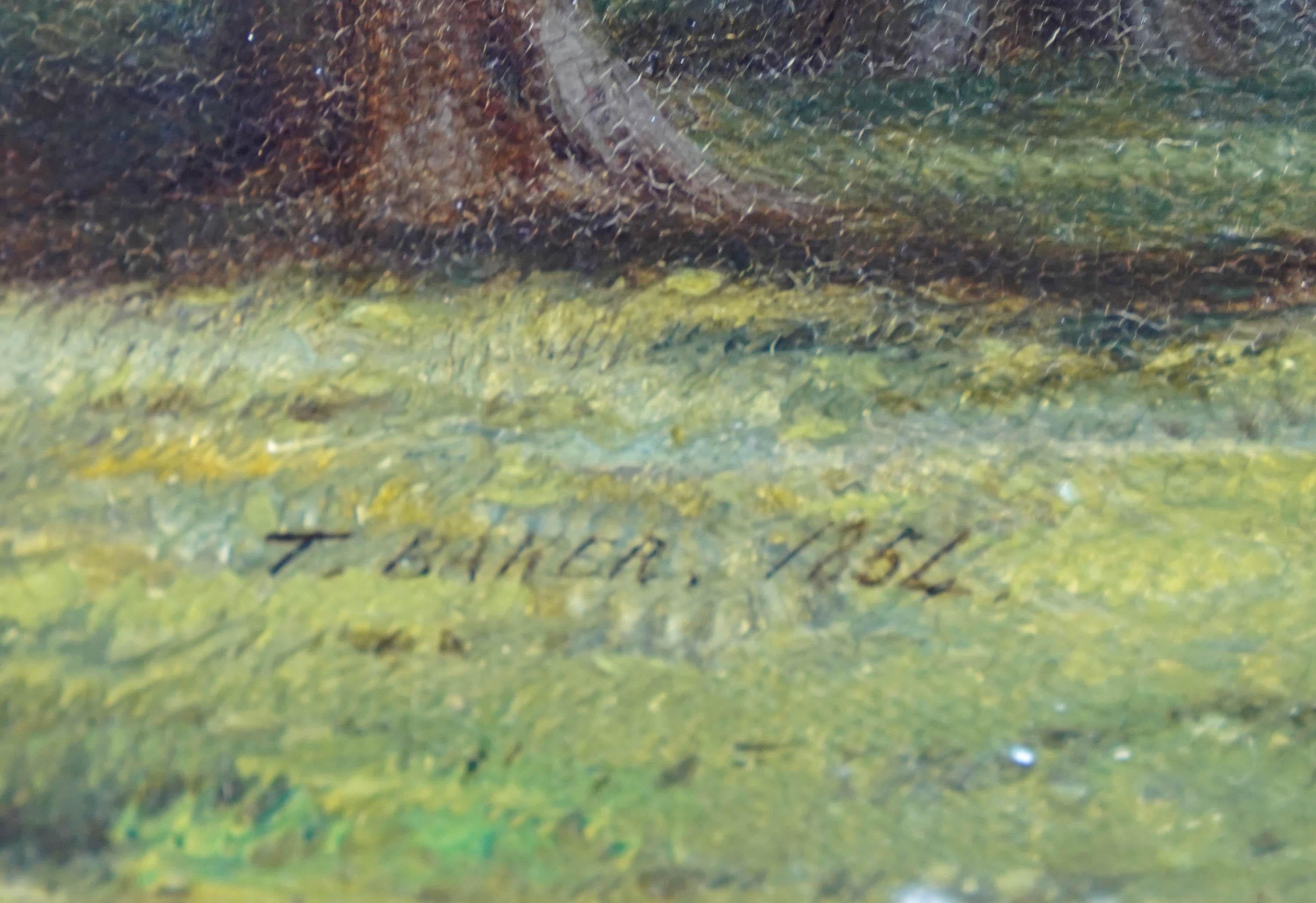 Thomas Baker of Leamington - Cattle Grazing in a Wooded Landscape ...