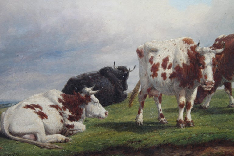 Thomas Baker of Leamington - Cattle in a Landscape - British Victorian ...