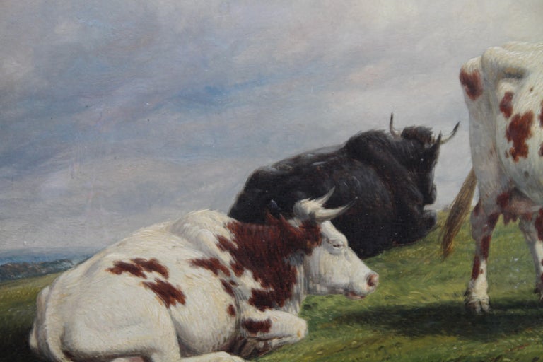 Thomas Baker of Leamington - Cattle in a Landscape - British Victorian ...