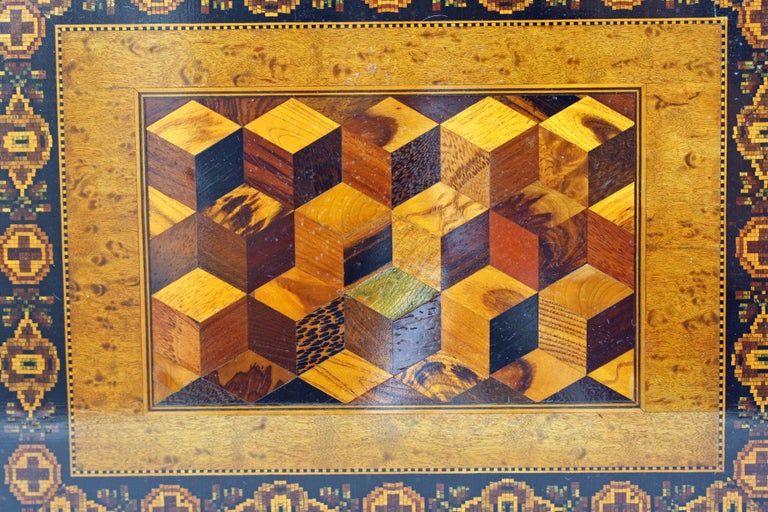 Thomas Barton Exceptional Tunbridge Ware Wooden Box, 19th Century at ...