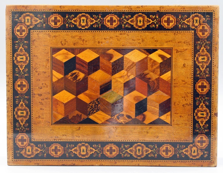 Thomas Barton Exceptional Tunbridge Ware Wooden Box, 19th Century at ...