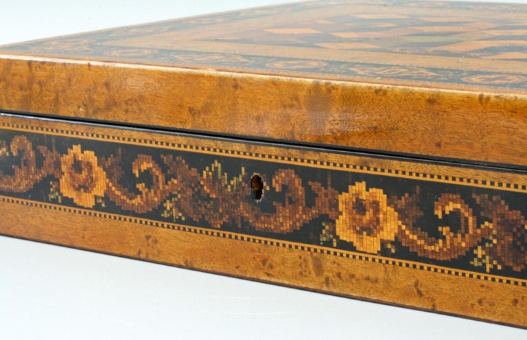 Thomas Barton Exceptional Tunbridge Ware Wooden Box, 19th Century at ...