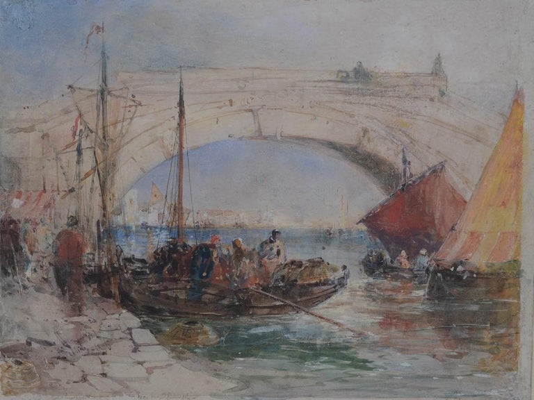 Thomas Bush Hardy RBA - "Tre Archi Bridge, Cannareggio, Venice ...