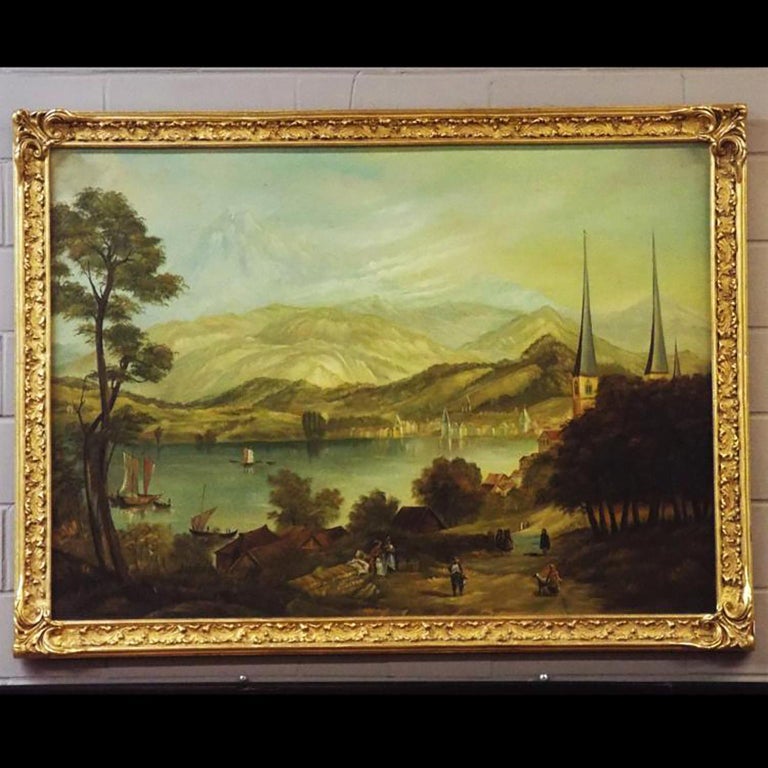 Thomas Cole - 19th Century Hudson River School Landscape Oil Painting ...