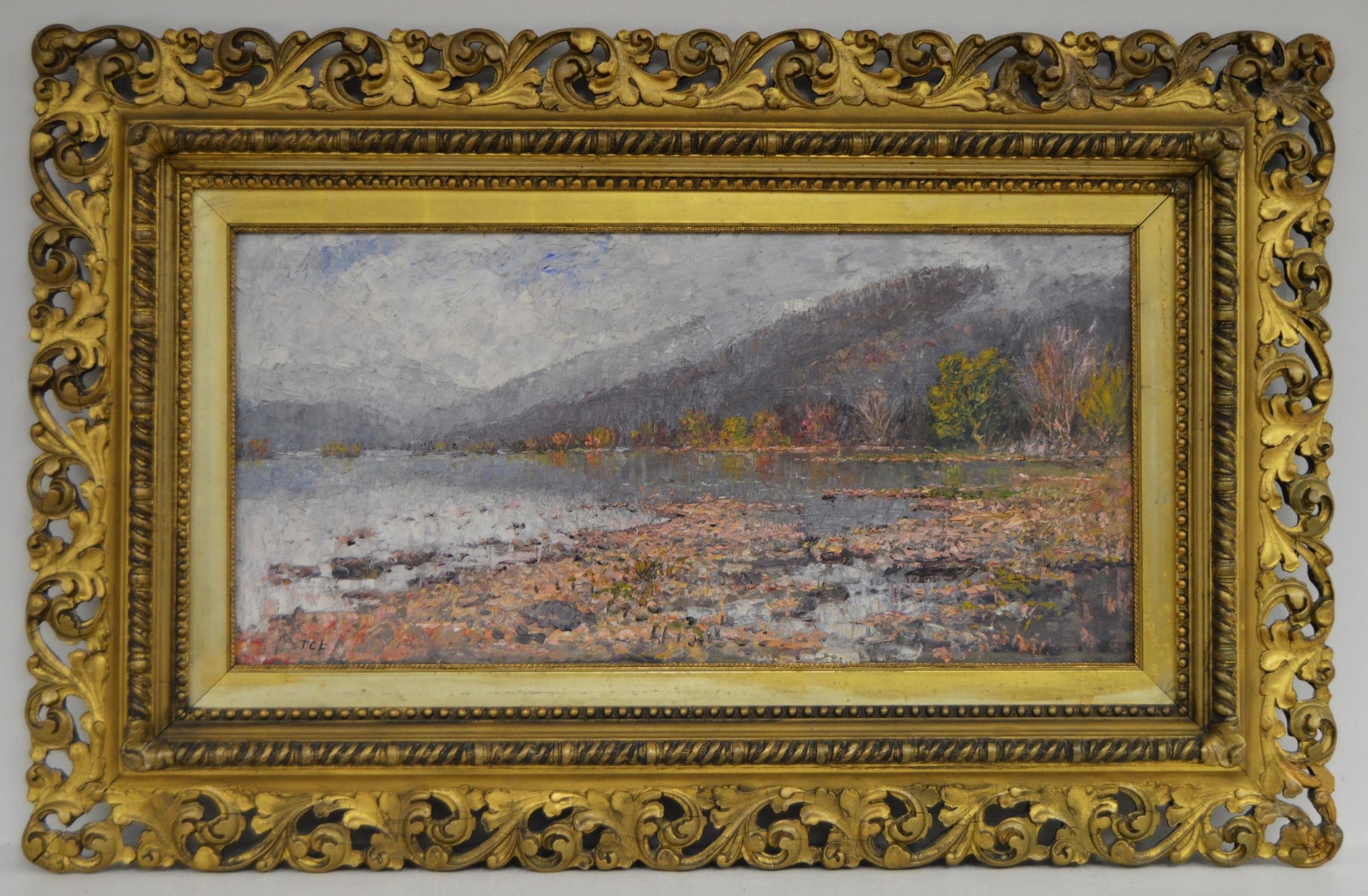 Thomas Corwin Lindsay - Mountain Landscape with Tranquil Water For Sale ...