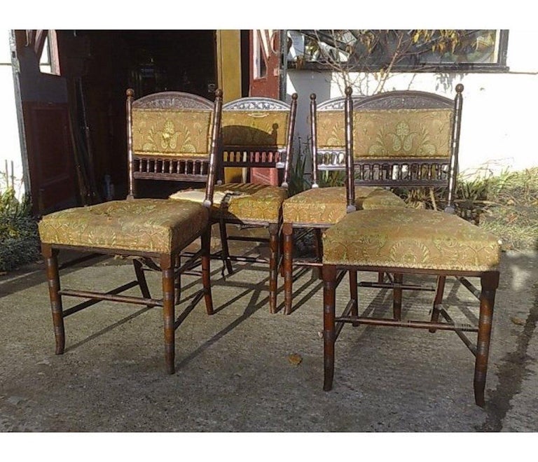 Thomas Edward Collcutt, Collinson and Lock A Six-Piece Rosewood Drawing ...