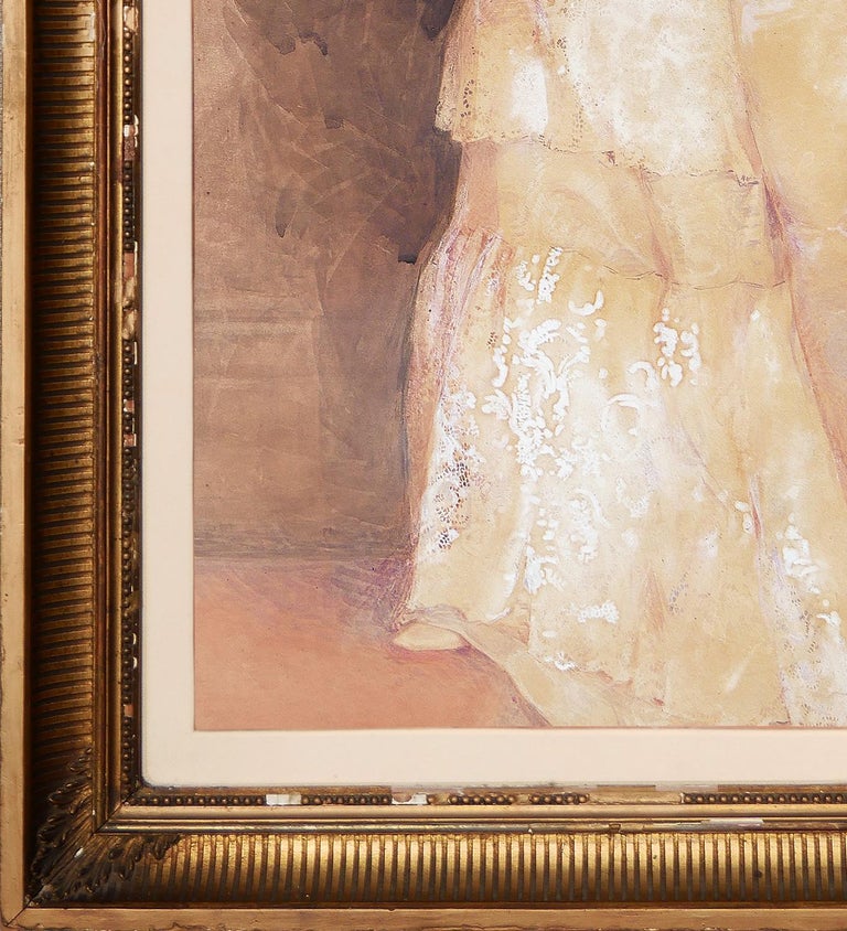 Thomas Frank Heaphy - Pastel-Toned Portrait Painting of French Empress ...