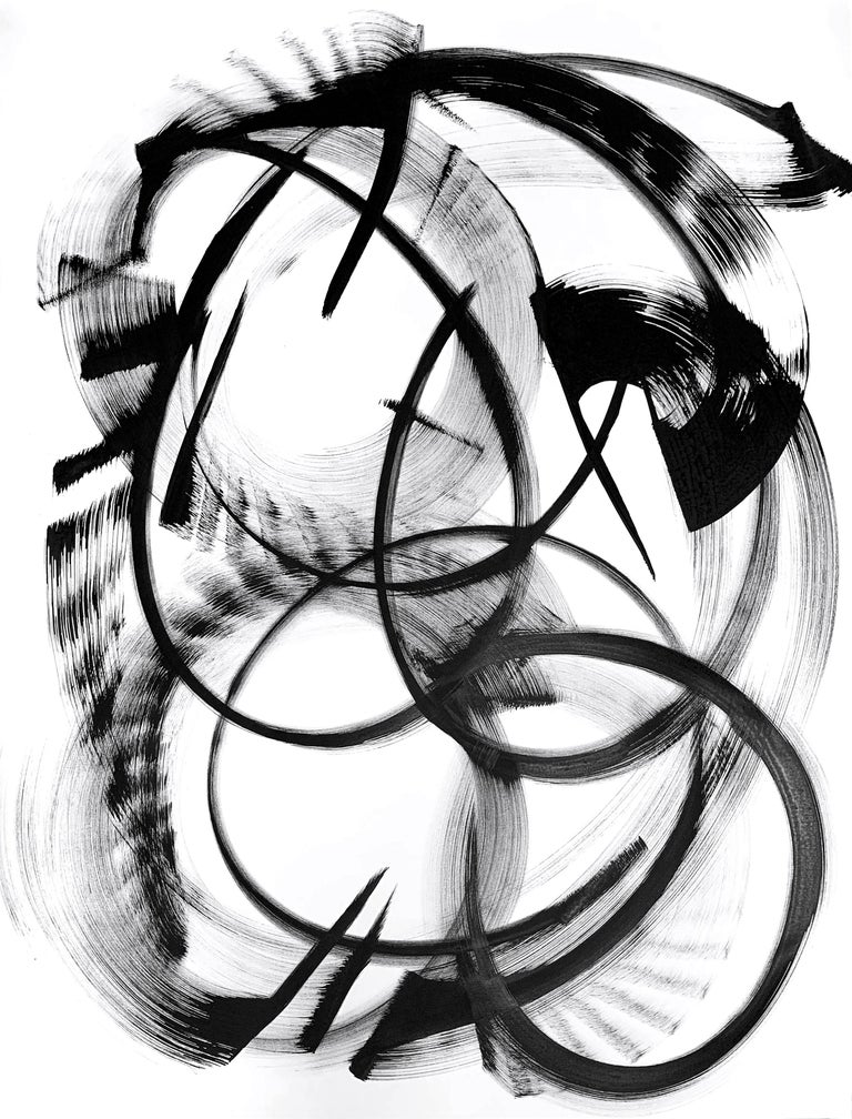 Thomas Hammer - Delta Muscae - Black and White Painting For Sale at 1stDibs