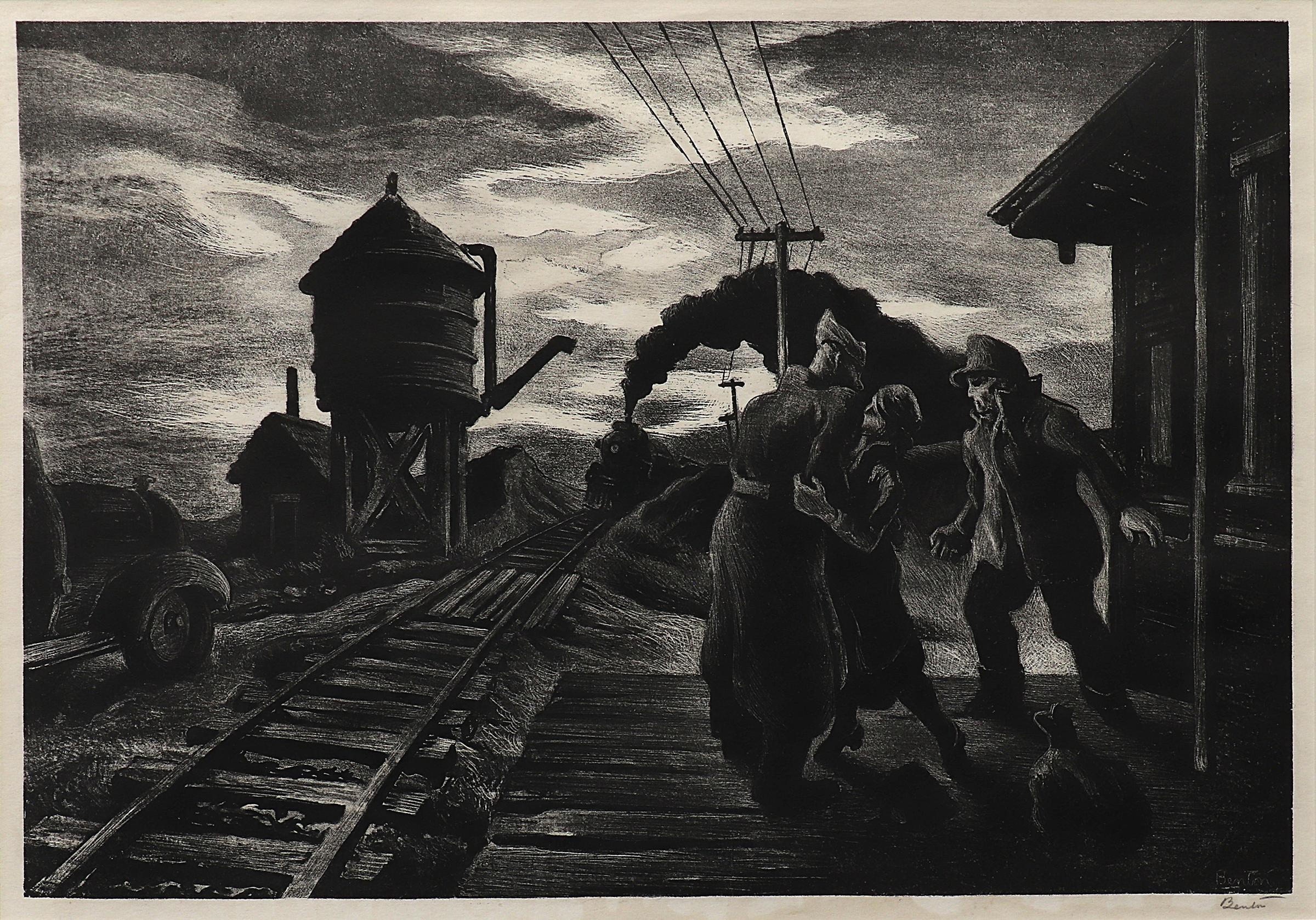 Thomas Hart Benton - Morning Train or Soldier's Farewell - 1940s ...