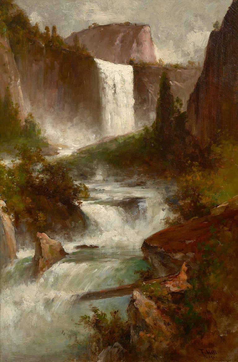 Thomas Hill - Vernal Fall, Yosemite Valley – Summer For Sale at 1stDibs