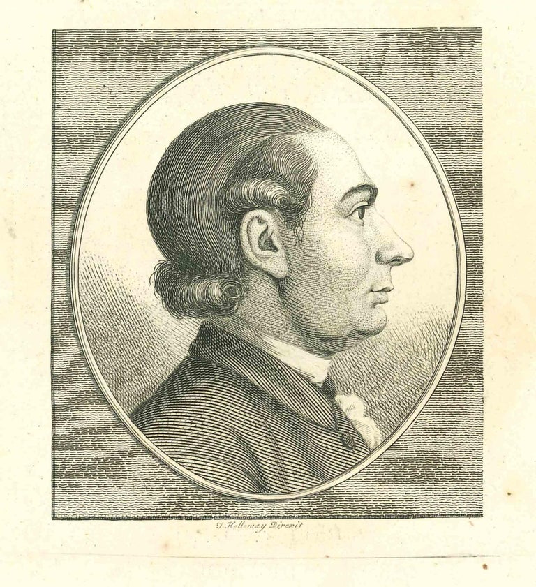 Thomas Holloway - Portrait - Original Etching by Thomas Holloway - 1810 ...