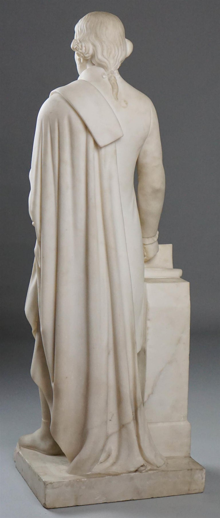 Thomas Jefferson White Marble Figure Holding the Declaration of ...