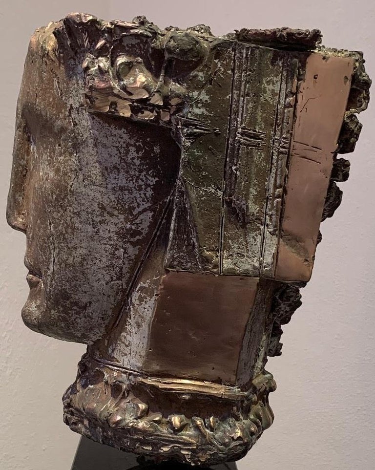 Thomas Junghans – Prima Luce (Gala- Version) Bronzekopf Figurative Abstrakte Zeitgenössische im ...