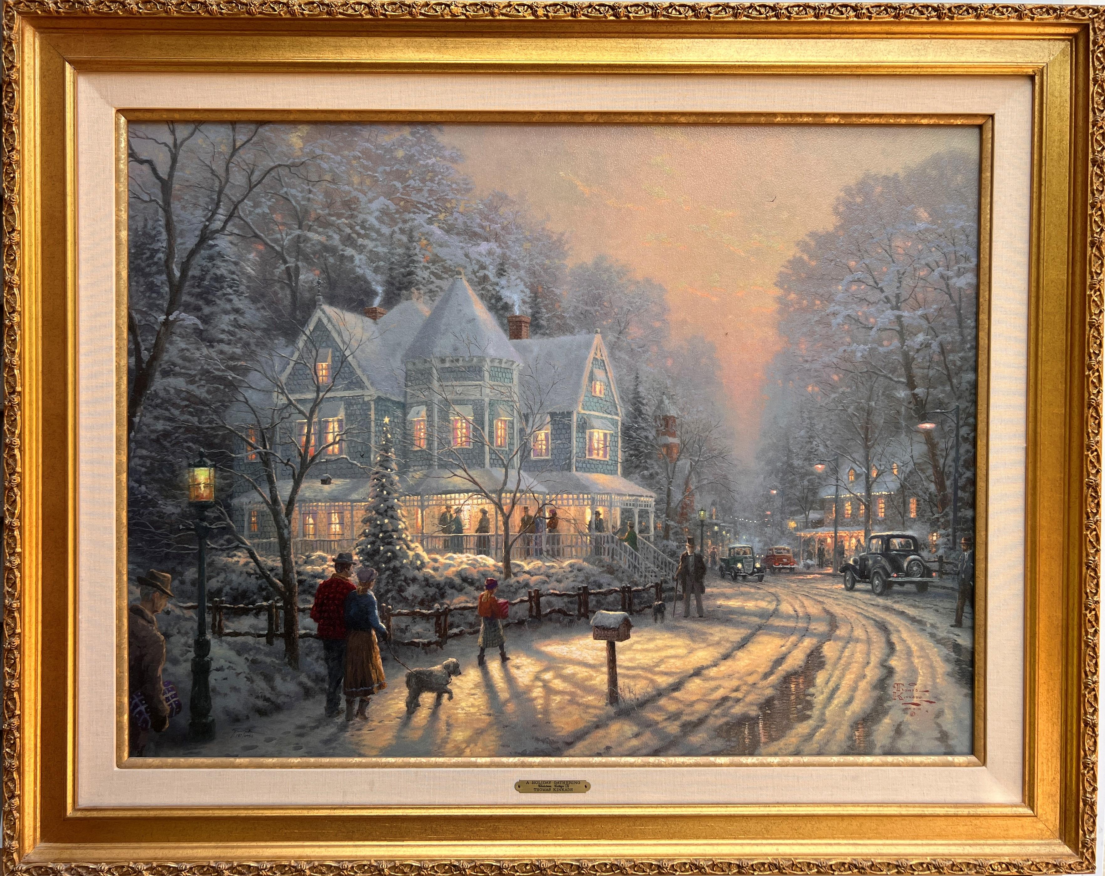 Thomas Kinkade - Thomas Kinkade "The Garden of Prayer II" on S/N Canvas ...