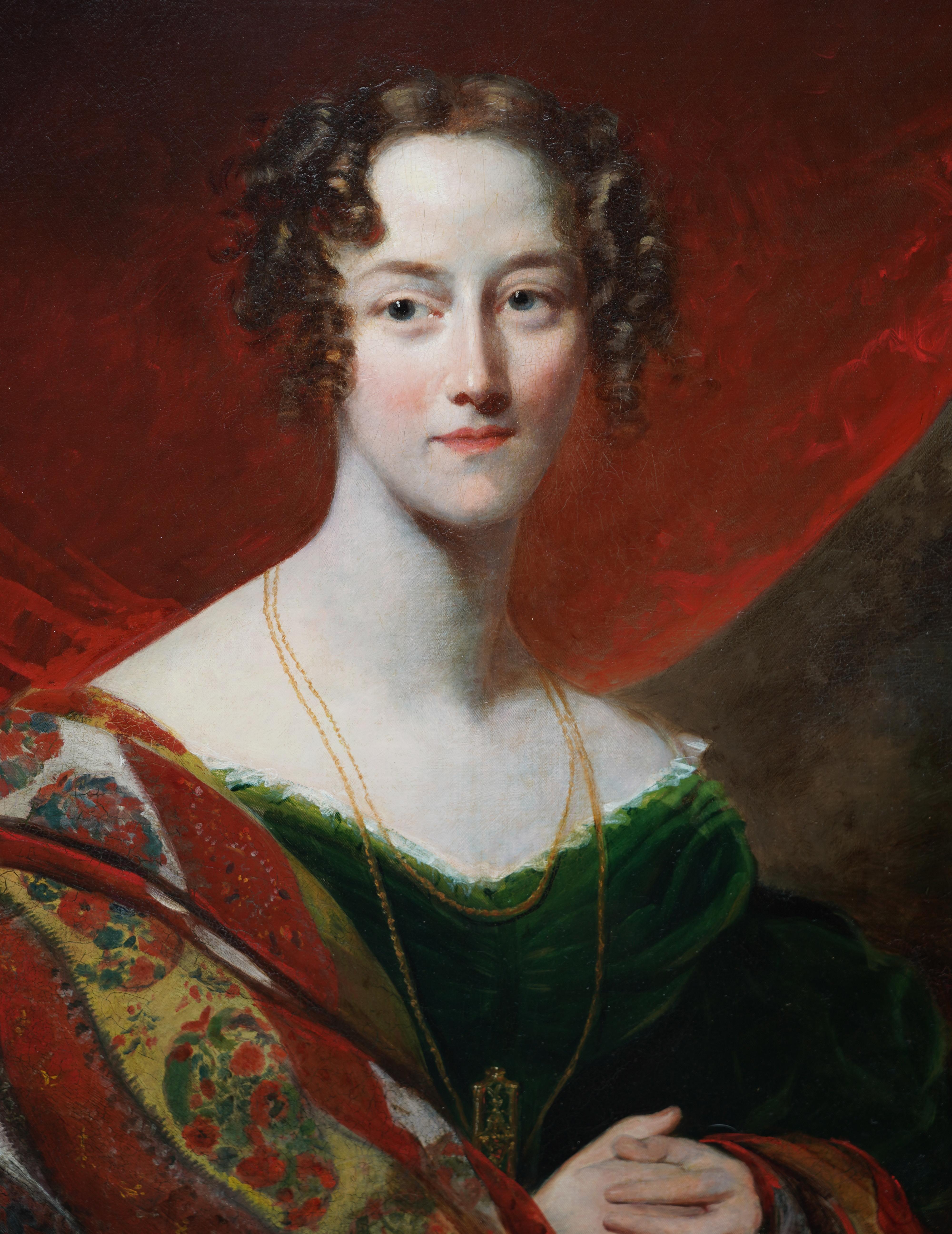 Thomas Lawrence (circle) - Portrait of a Young Woman with Shawl ...