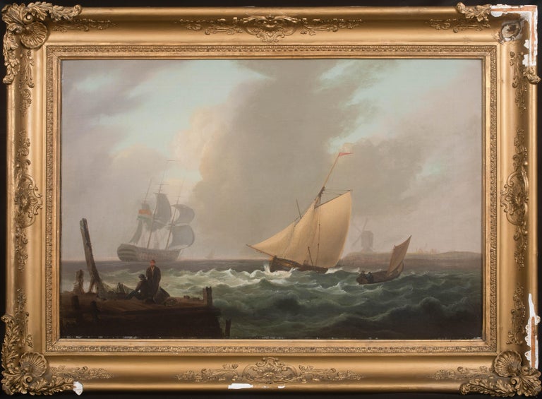 Thomas Luny - Ships Sailing Off The Coast, circa 1800 Thomas LUNY (1759 ...