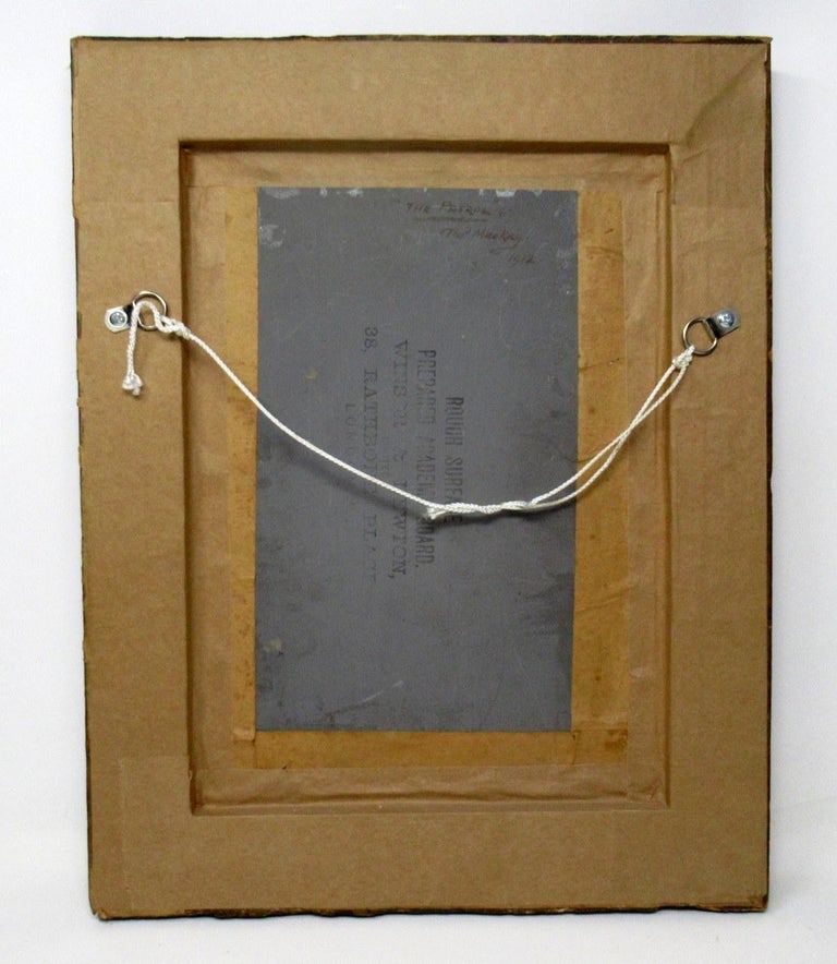 Thomas Mackay Oil Painting Bird’s-Eye Maple Frame 1912 British Soldier ...