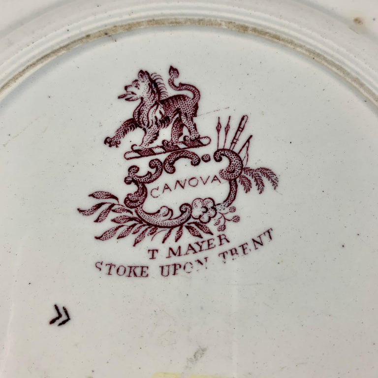 Thomas Mayer Purple Canova Pattern English Staffordshire Transferware ...