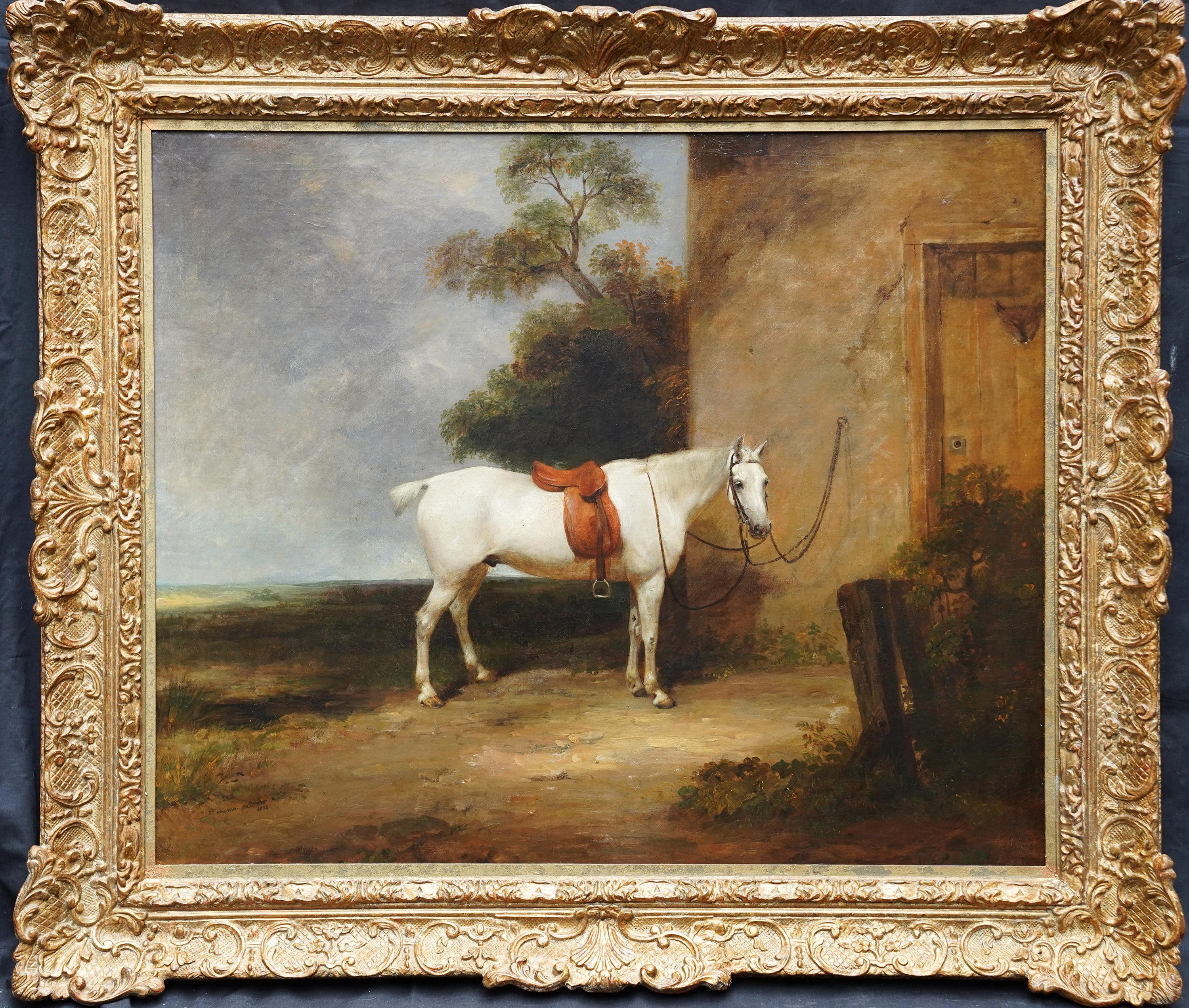 Thomas Mogford - Portrait of a Hunter Horse in a Landscape - British ...