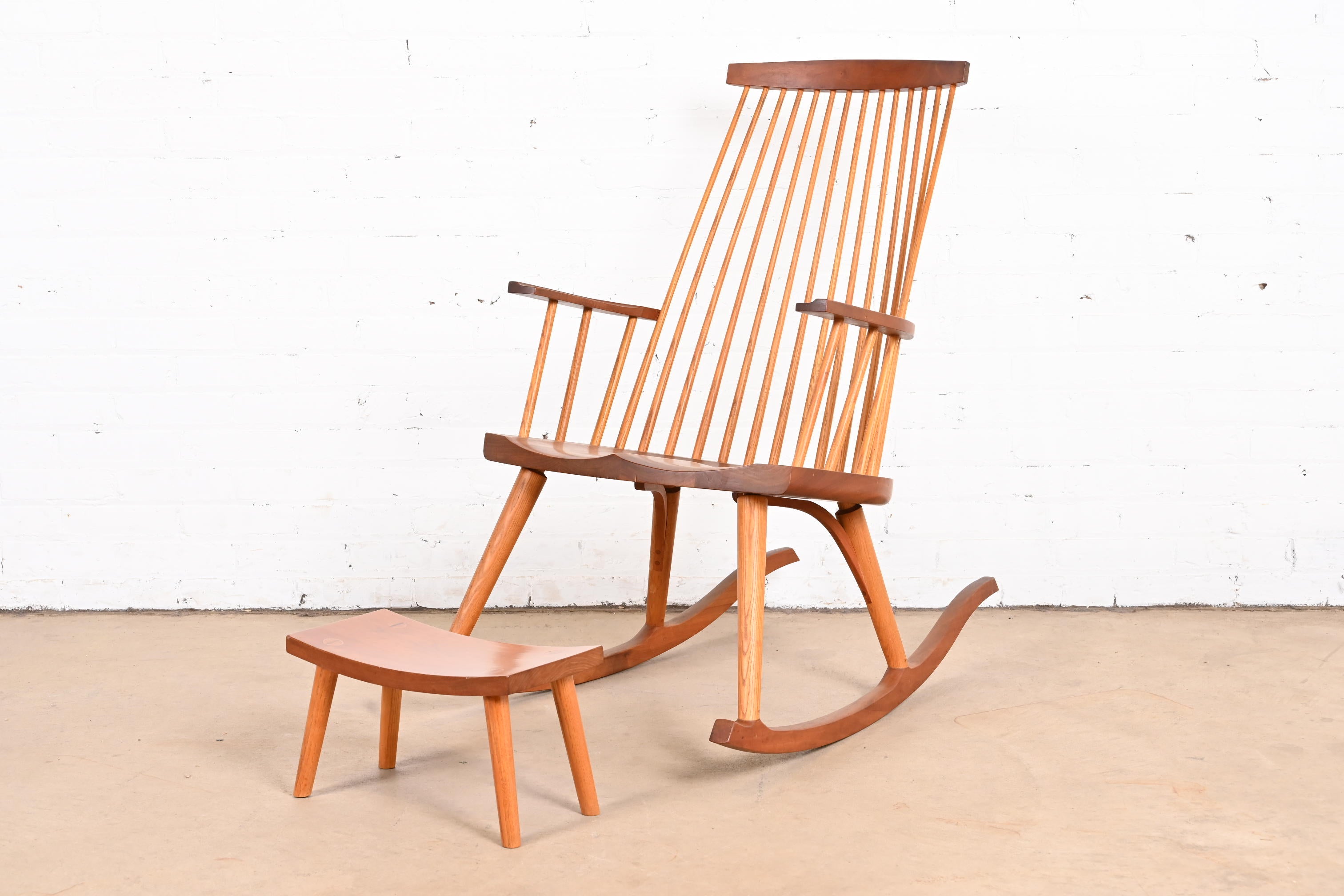 Thomas Moser Shaker Studio Crafted Cherry and Ash Rocking Chair With ...