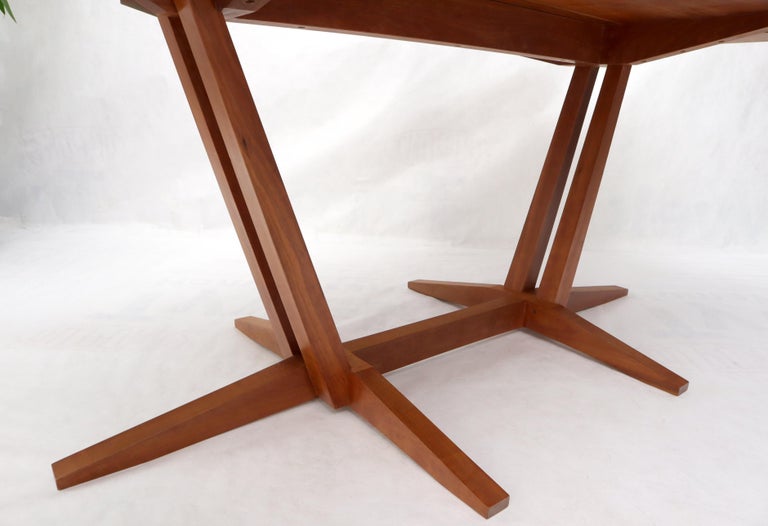 Thomas Moser Trestle Base Studio Made Thick Solid Cherry Top Dining ...
