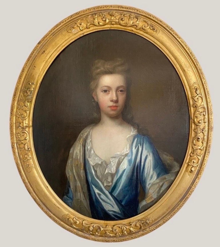 Portrait anglais du XVIIIe siècle d'une dame, cercle de Thomas Murray (1663-1735) - En vente sur ...