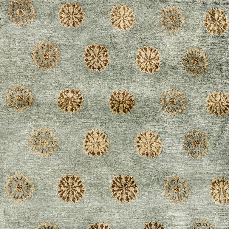 Thomas O’Brien Hand-Knotted Hassanah Silk/ Wool Corsaro Rug in Ocean at ...