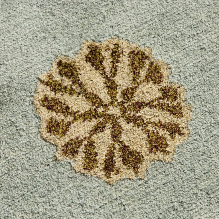 Thomas O’Brien Hand-Knotted Hassanah Silk/ Wool Corsaro Rug in Ocean ...